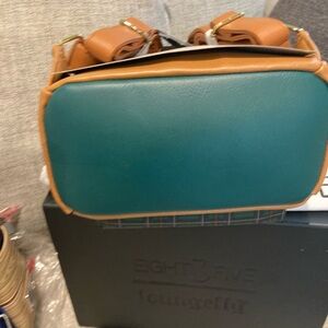 Loungefly | Bags | Loungefly Green And Tan Backpack With Gold Accents ...